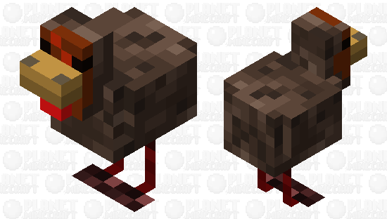 Soul Sand Chicken Minecraft Mob Skin