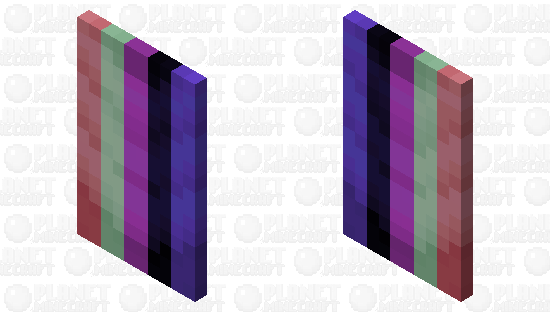 Genderfluid Flag Cape Minecraft Mob Skin