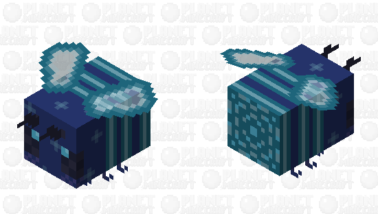 Starry Bee Minecraft Mob Skin