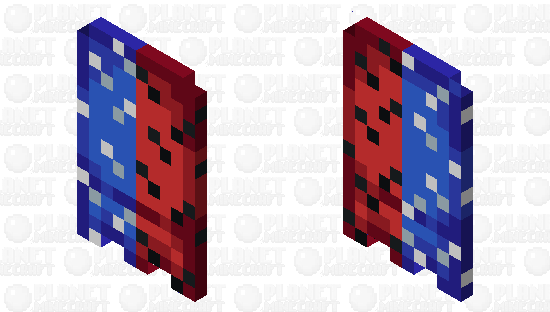Red & Blue Cape Minecraft Mob Skin