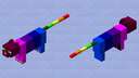 Rainbow cat. Minecraft Mob Skin
