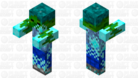 frezzing zombie (Frosted) Minecraft Mob Skin