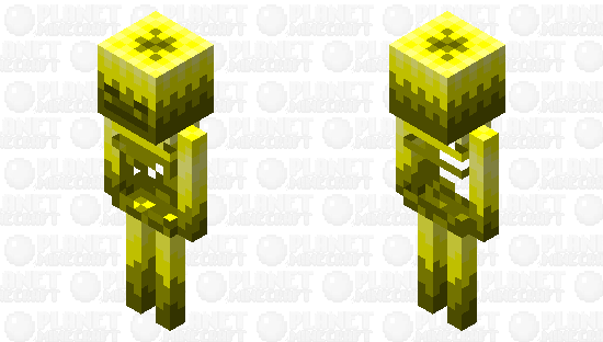Gold skeleton Minecraft Mob Skin