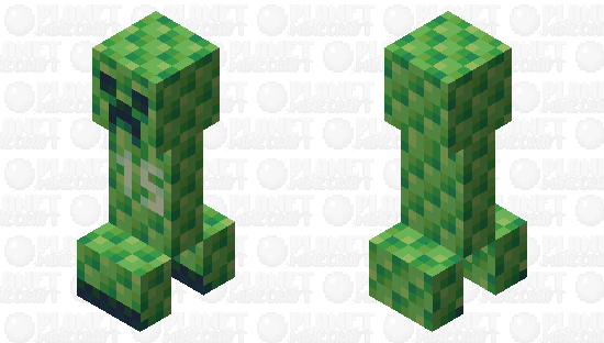 15th anniversary creeper | jam entry 🎉 Minecraft Mob Skin