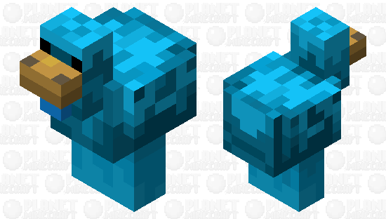 Hoppy Blue Chicken Minecraft Mob Skin
