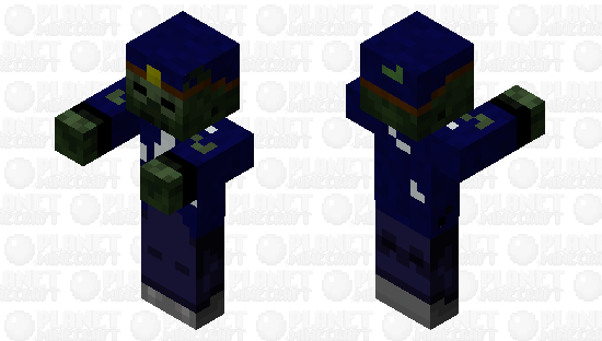 Fallen Pilot Zombie (zombie apocalypse) Minecraft Mob Skin