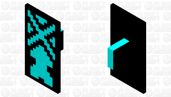 Blue X shield Minecraft Mob Skin
