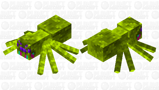 Lime spider Minecraft Mob Skin