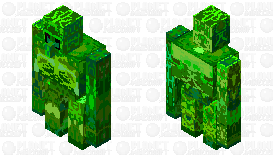 Alien Emerald golem Minecraft Mob Skin