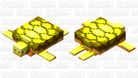 Golden turtle Minecraft Mob Skin