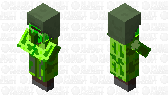 Emerald villager Minecraft Mob Skin