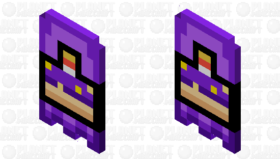 Purple Party Hat Cape Minecraft Mob Skin