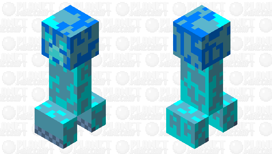 Creeper Of The Frozen Lands (Ice Creeper) Minecraft Mob Skin