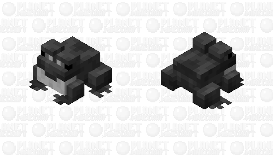 Black and White Frog Minecraft Mob Skin
