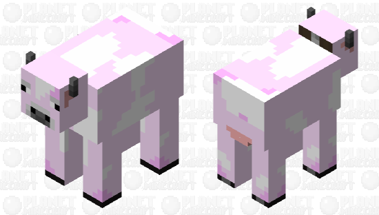 strawberry cow Minecraft Mob Skin