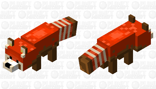Red panda custom mob Minecraft Mob Skin
