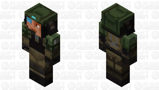 UNSC MARINE (Piglin Beserk) Minecraft Mob Skin