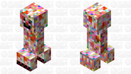 Party Creeper Minecraft Mob Skin