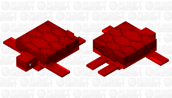 Red Turtle Minecraft Mob Skin