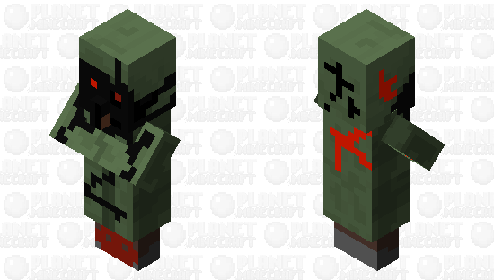 the HORROR VILLAGER Minecraft Mob Skin