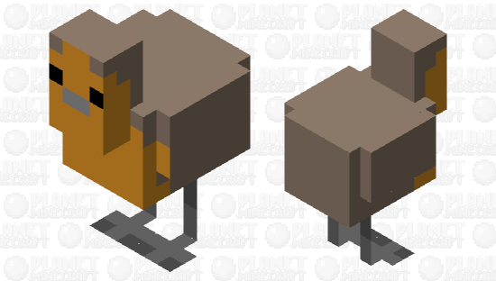 Pootis bird Minecraft Mob Skin