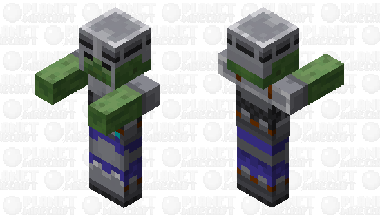 Zombie in Reinforced Mail (Minecraft Dungeons) Minecraft Mob Skin