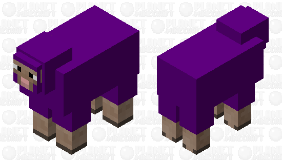 Purple sheep [sheep skin] Minecraft Mob Skin
