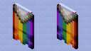 Hive-Styled Progress Pride cape Minecraft Mob Skin