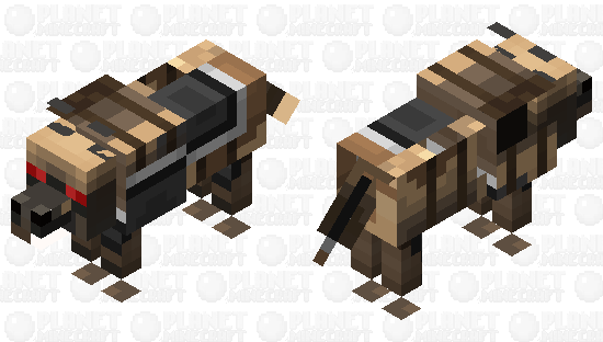 Ripper dog illager Minecraft Mob Skin