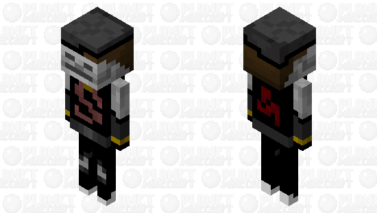 Gangster Skeleton Minecraft Mob Skin