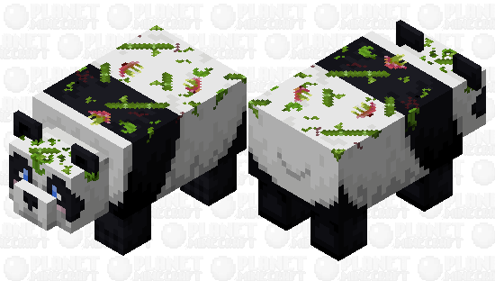 Panda with Bamboo [Worried] Minecraft Mob Skin