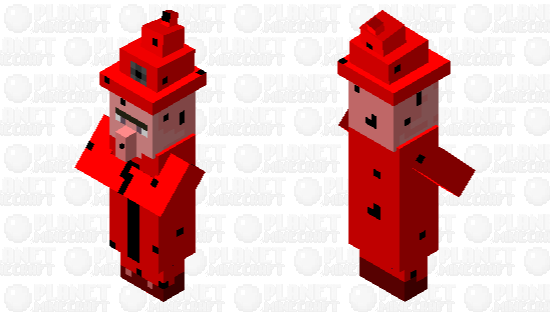 Strawberry Witch Minecraft Mob Skin