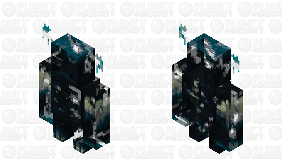 Glitched warden Minecraft Mob Skin