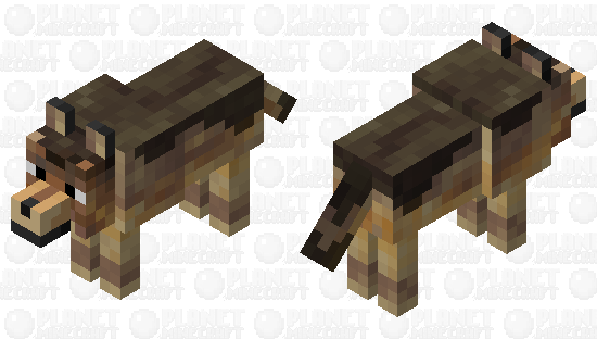 Mexican Wolf (Replaced Spotted Wolf) Minecraft Mob Skin
