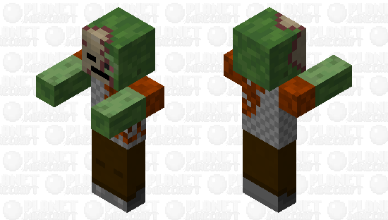 Burnt Zombie Minecraft Mob Skin