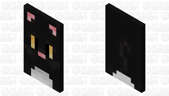 Black Cat Cape Minecraft Mob Skin