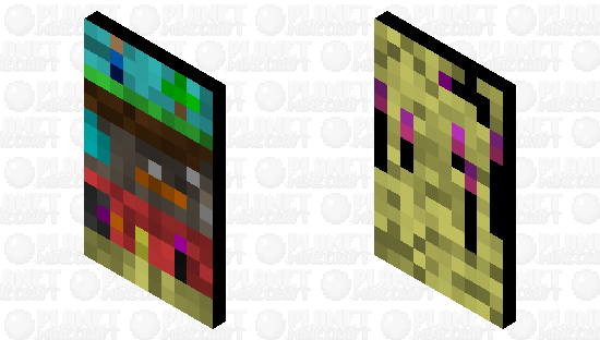 Land to nether to end Minecraft Mob Skin