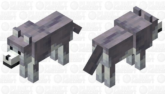 Ashen Wolf(Minecraft) Minecraft Mob Skin