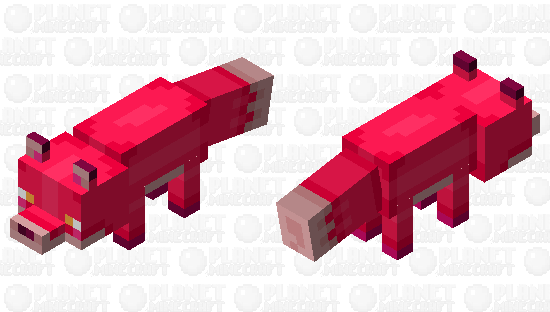 Cute Fire Fox Minecraft Mob Skin