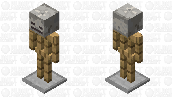 Skeleton Armor stand Minecraft Mob Skin
