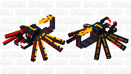 SCORPION RED Minecraft Mob Skin