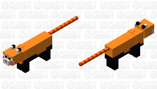 Red Panda Minecraft Mob Skin