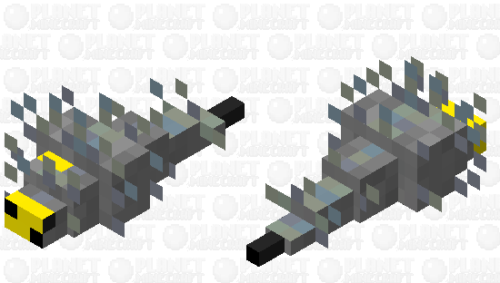 smiling silver fish Minecraft Mob Skin