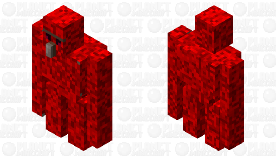 Red Golem Minecraft Mob Skin