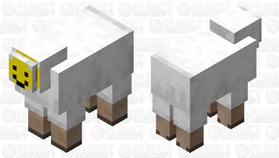 Smiling Sheep Minecraft Mob Skin
