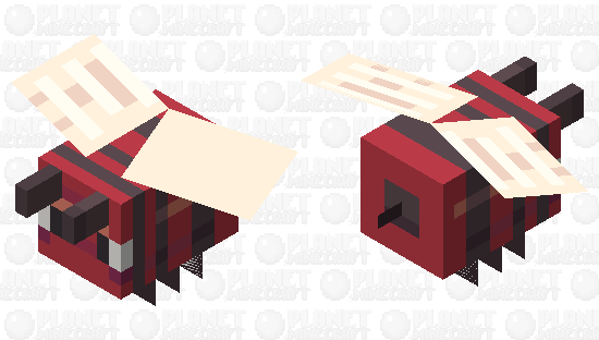 fire bee Minecraft Mob Skin