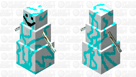 Hell-touched Snowman Minecraft Mob Skin