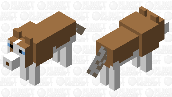Wolfy the husky 🐶 Minecraft Mob Skin