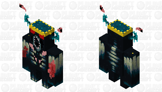 king/queen warden Minecraft Mob Skin