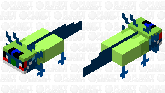 AxoWAHtol (Inverted/Photo-Negative) Minecraft Mob Skin